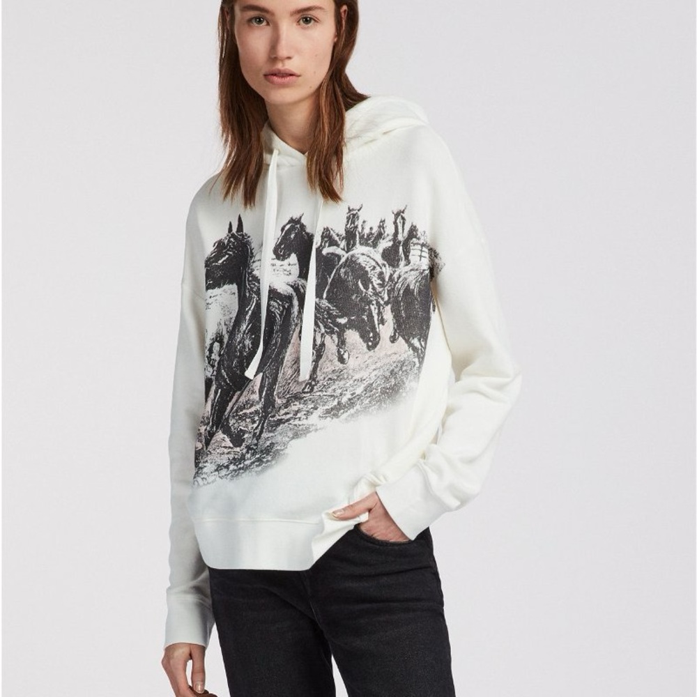 Allsaints Riders Sammy Horse Female Hoodie Size M - Gem